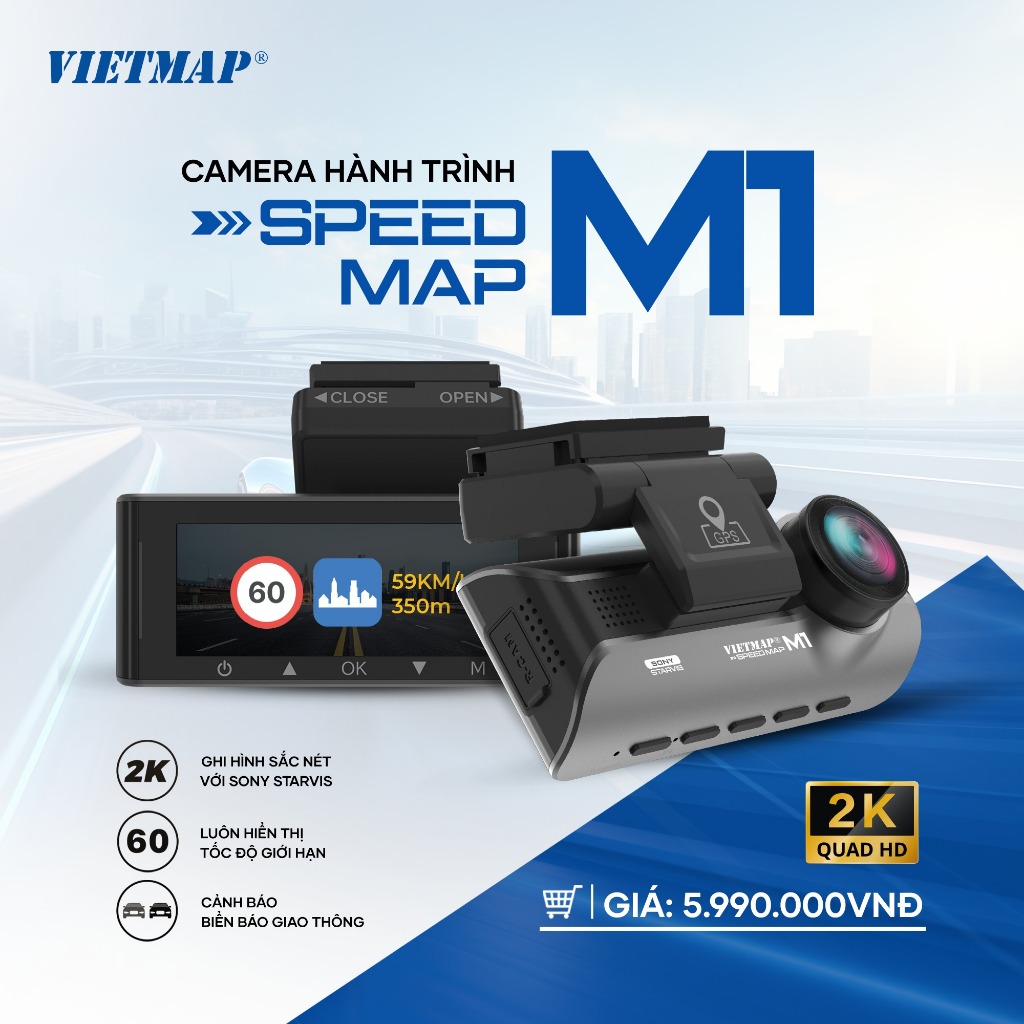 Camera hành trình cảnh báo giao thông VIETMAP Speed Map M1 | Shopee Việt Nam