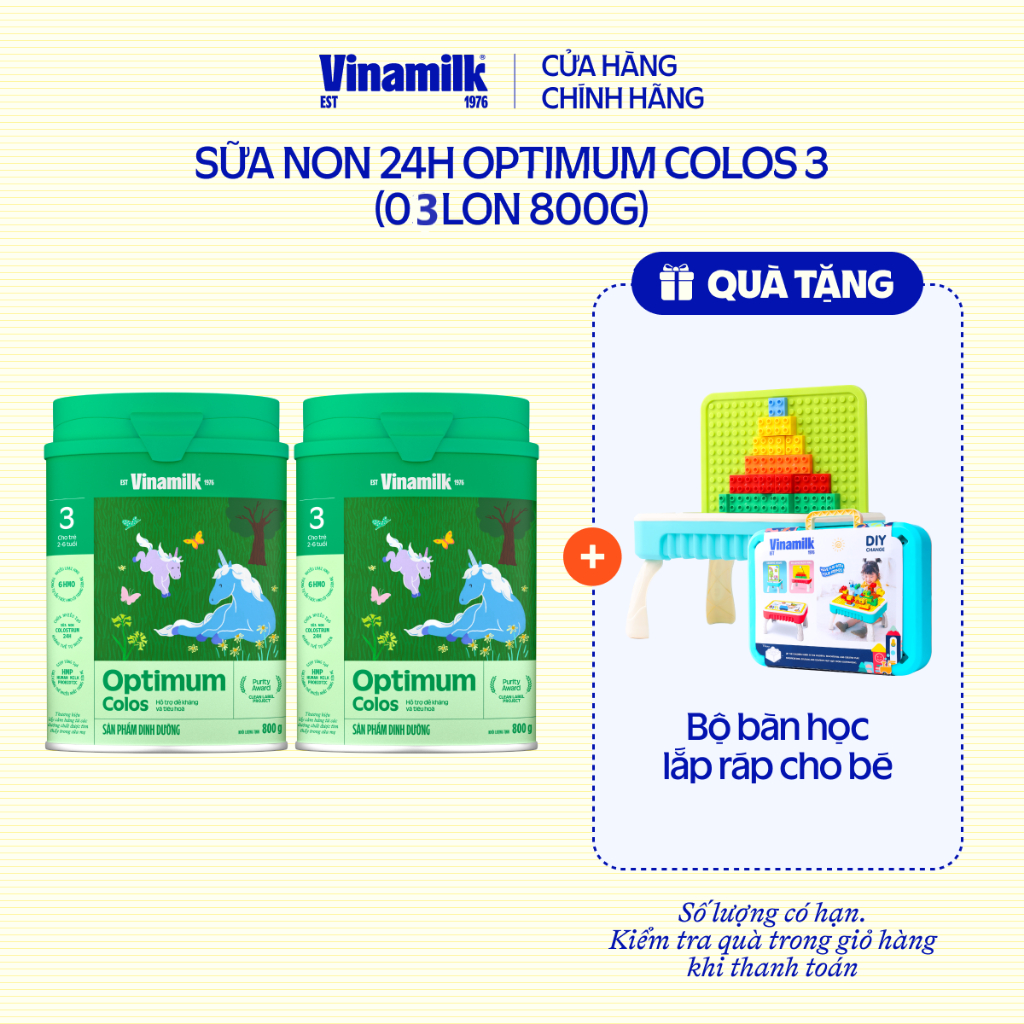 Combo 3 hộp Sữa Non Vinamilk Optimum Colos Gold 3 800g 2 - 6 tuổi ...