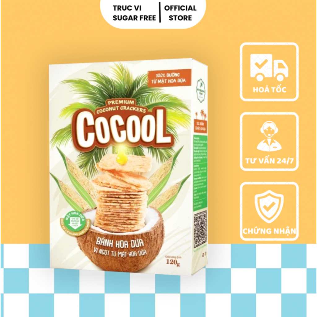 Bánh Hoa Dừa COCOOL (Coconut Nectar Cracker), PLANT-BASED | Shopee Việt Nam