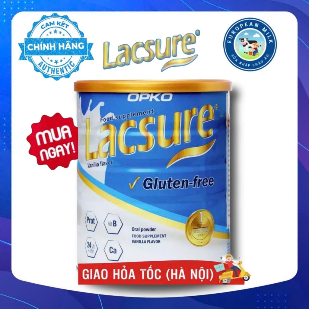 Sữa bột dinh dưỡng Lacsure 800g nhập khẩu từ Châu Âu | Shopee Việt Nam