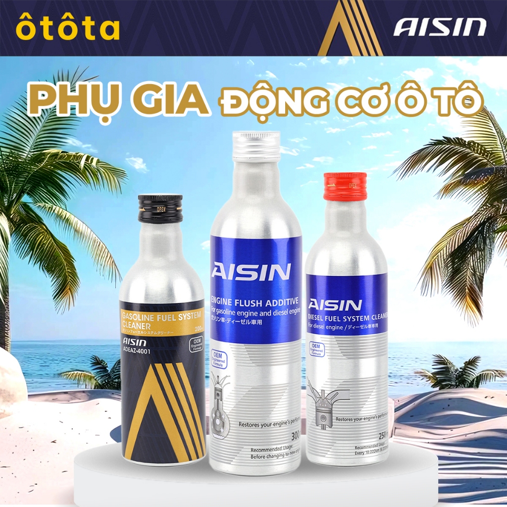 Phụ Gia Vệ Sinh Súc Rửa Động Cơ, Vệ Sinh Kim Phun Buồng Đốt AISIN Nhật Bản (Chai Nhôm Cao Cấp ...