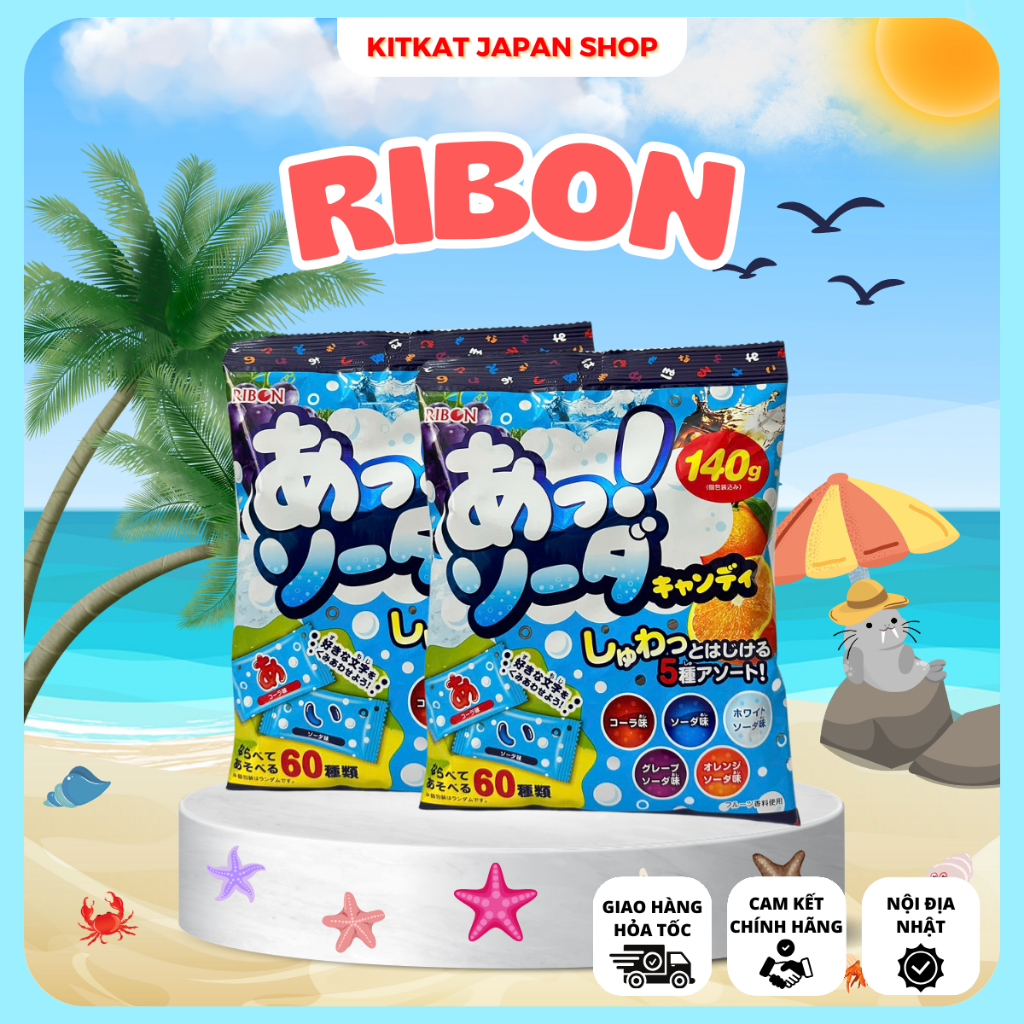 (DATE 8/2025) KẸO RIBON 5 VỊ SODA 140G - NỘI ĐỊA NHẬT | Shopee Việt Nam