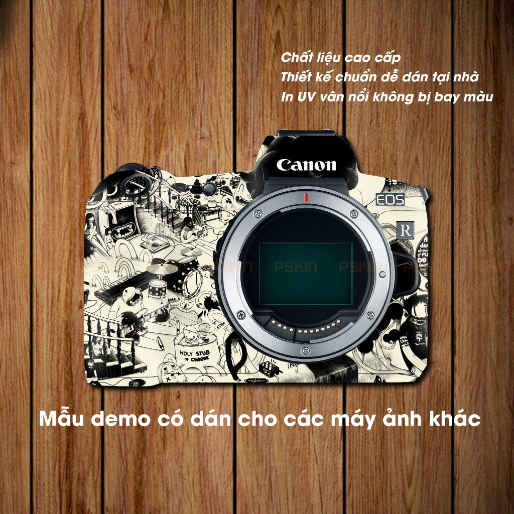 Dán skin máy ảnh body canon R, R6, R7, 5D4, 6D, 1DX, 700D, 1000D.v.v.. mẫu C2 | Shopee Việt Nam