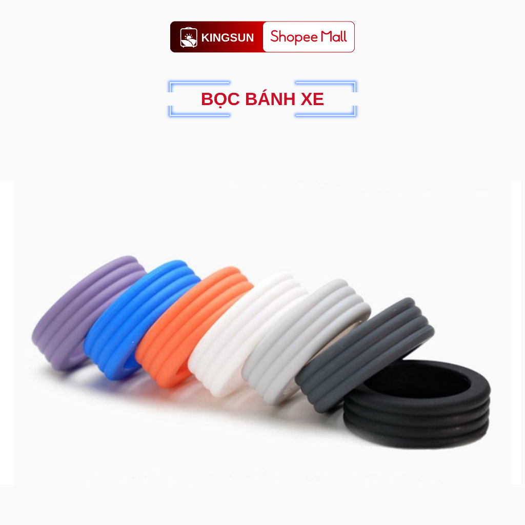 Set Bọc Bảo Vệ Bánh Xe Vali Kingsun Silicon, Giảm Tiếng Ồn Tiện Dụng ...