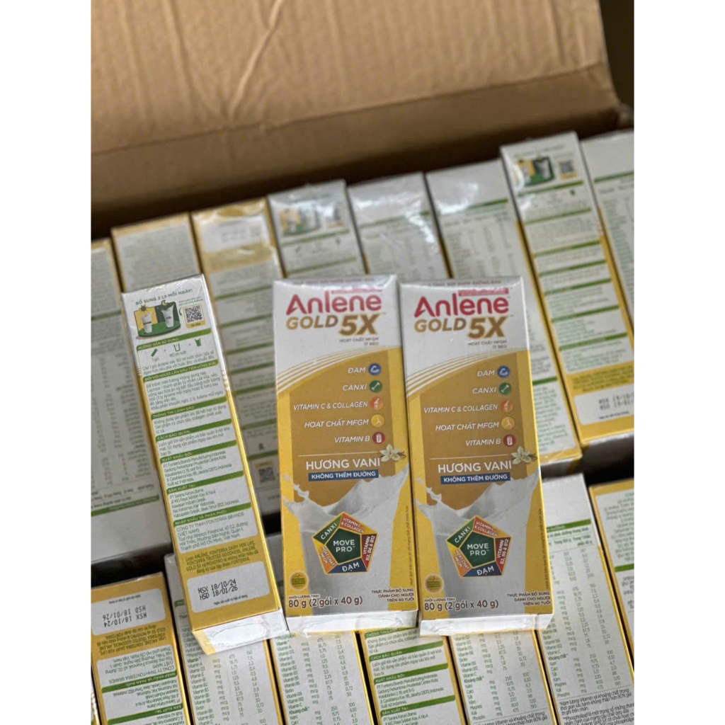 Sữa Anlene Gold 5X Hộp Dùng Thử Tiện Lợi (2gói x 40g) | Shopee Việt Nam