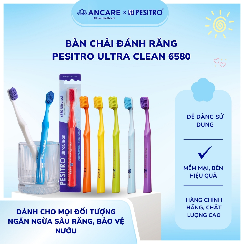 BÀN CHẢI RĂNG PESITRO ULTRA CLEAN 6580 dành cho mọi đối tượng - HÀNG ...