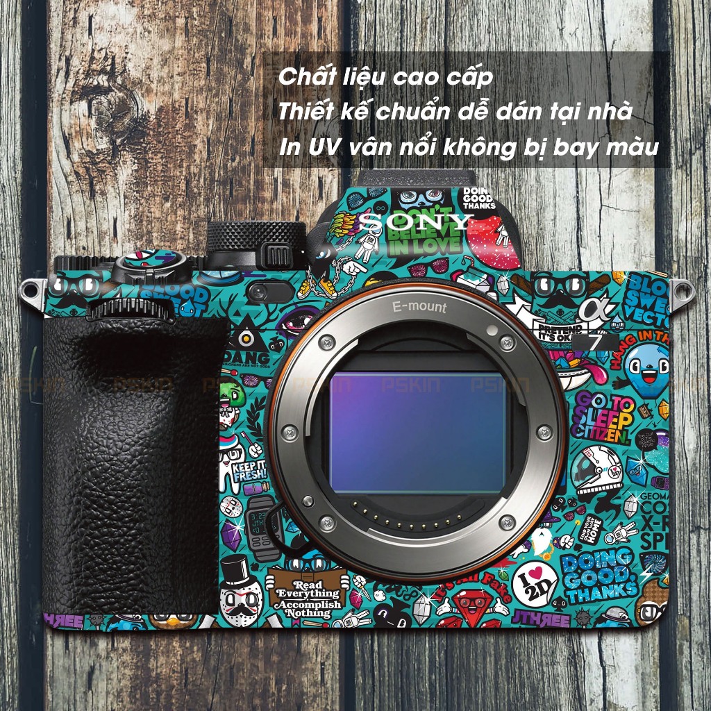 Dán skin máy ảnh body Sony A74, A73,A7R V, ZV-E1, FX30, A6700, A7C2... mẫu C7 | Shopee Việt Nam