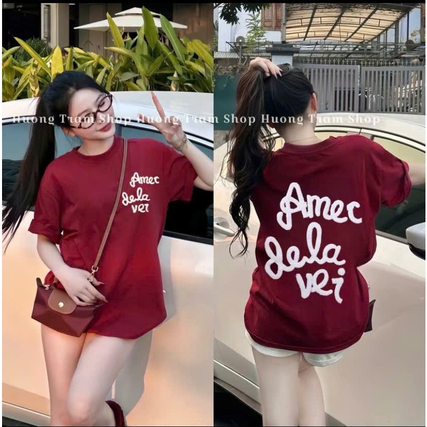 Áo Thun Chữ Acme deli lavi In Nổi - Áo Phông Chất Cotton Dày Dặn Dáng ...