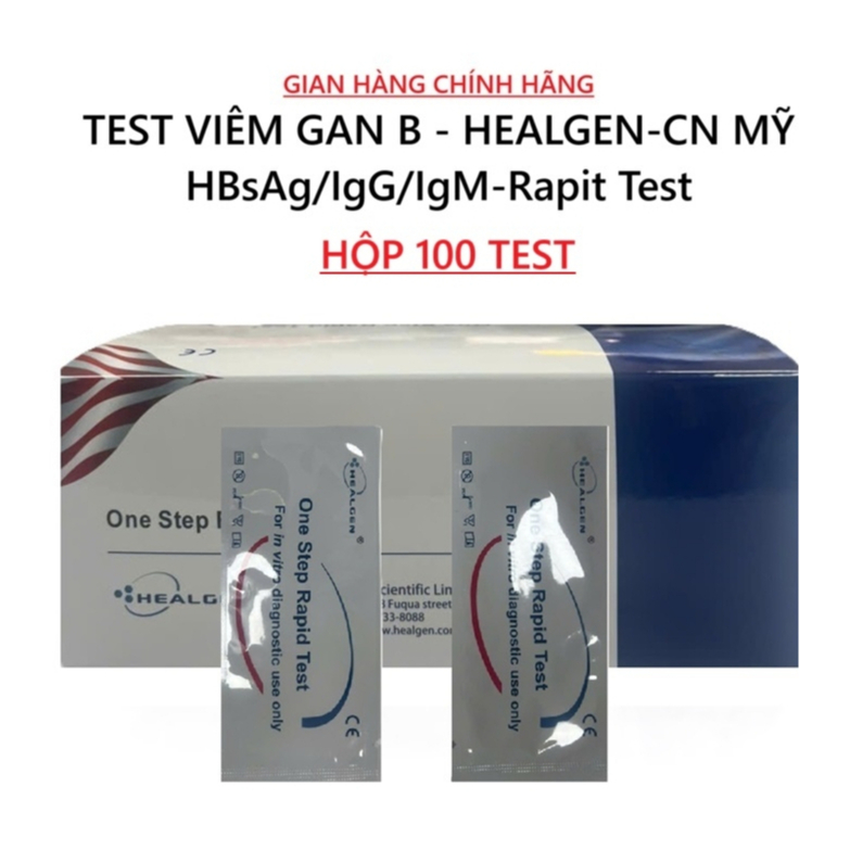 [Hộp 100] Test Xét Nghiệm Viêm Gan B HbsAg Rapid Test [ HÀNG CHÍNH HÃNG ...
