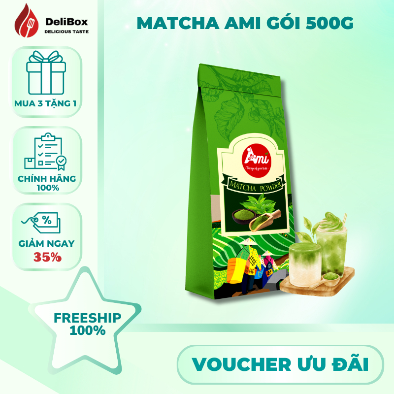 Bột Matcha Đài Loan AMI – Túi 500g 🍵 Nâng Tầm Hương Vị Với Matcha Tươi ...