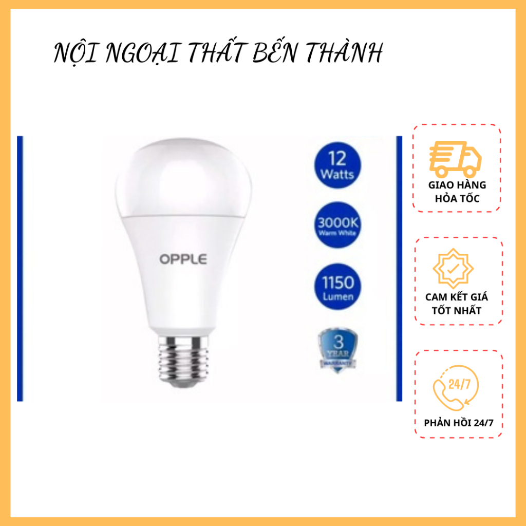 Bóng đèn led opple ecomax a70 - e27 12w bh 1 đổi 1 trong 1 tháng ...
