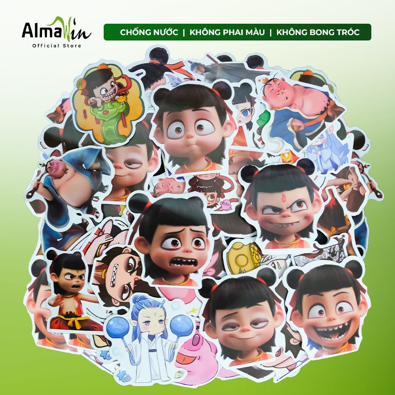 Combo 50 Hình Sticker NATRA Cán Mịn, Chống Nước, Dán Sổ Sách, Laptop ...