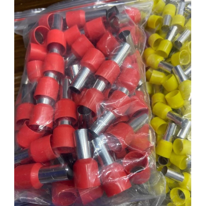 100 Đầu COS kim RỖNG các loại, đầu cốt dây điện, cos kim rỗng, cốt kim ...