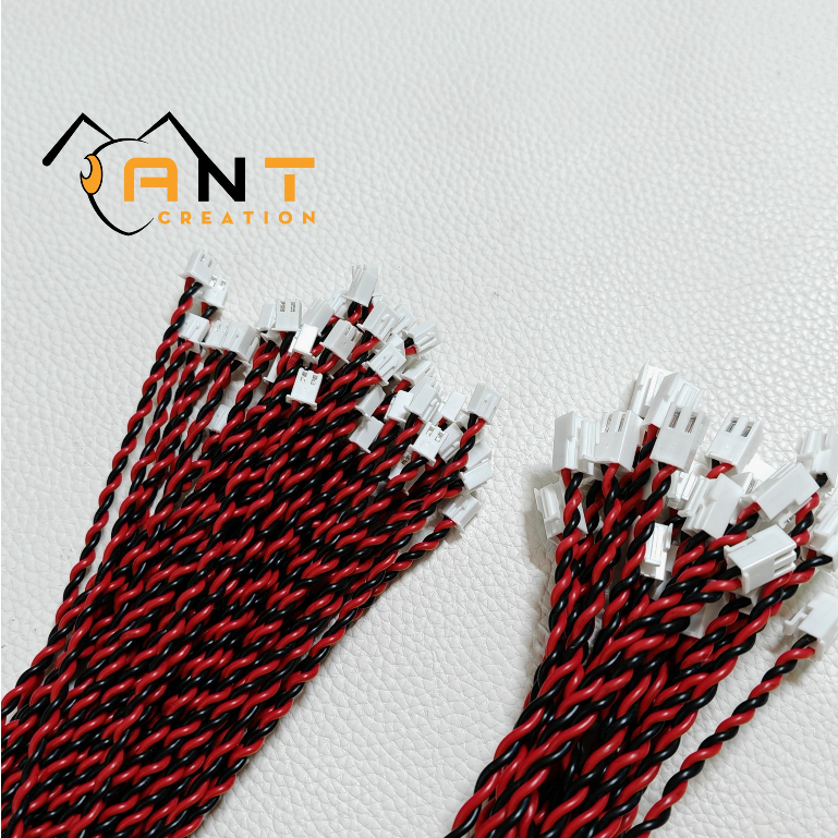 ANT DIY - Dây loa xắn đôi đỏ đen UL1007 18/20AWG mạ thiếc chống Oxy hóa đầu XH2.54-20AWG/ VH3.96 ...