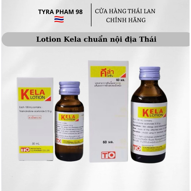 Kela Lotion 30ml, 60ml Thái Lan dùng cho da viêm lỗ chân lông | Shopee ...