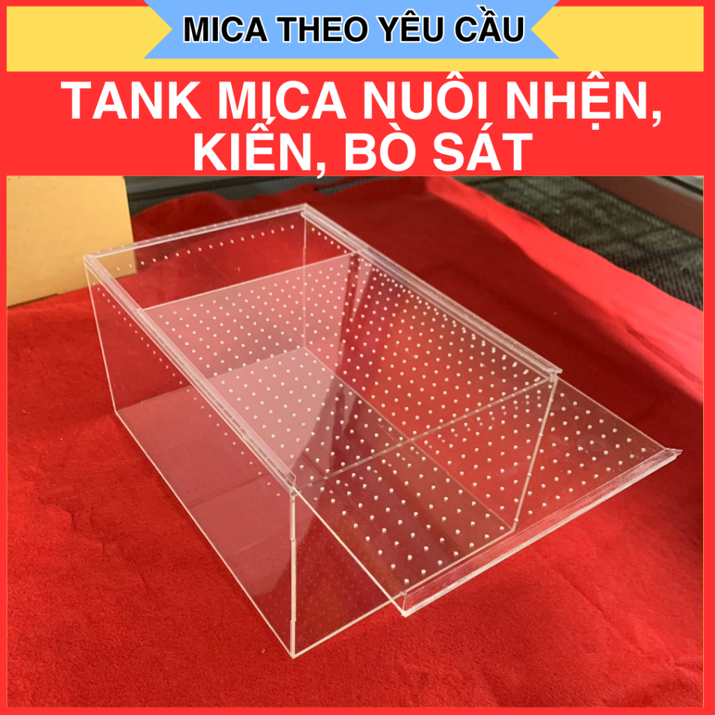 Tank nuôi bò sat- côn trùng- nhện cảnh kiến cảnh- Chuồng mica có nắp | Shopee Việt Nam