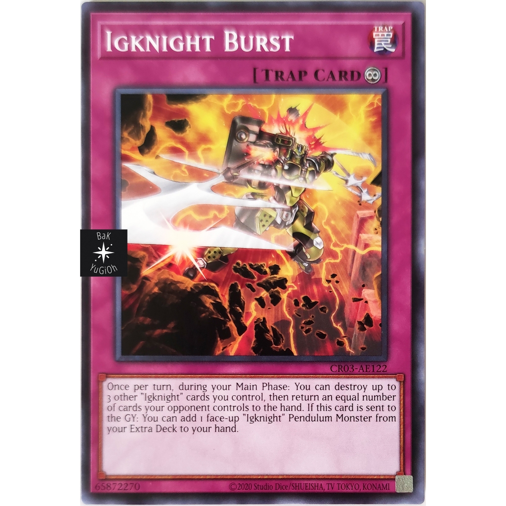 [BaK Yu-Gi-Oh!] [Thẻ Bài Chính Hãng] Igknight Burst |AE| Common | Shopee Việt Nam