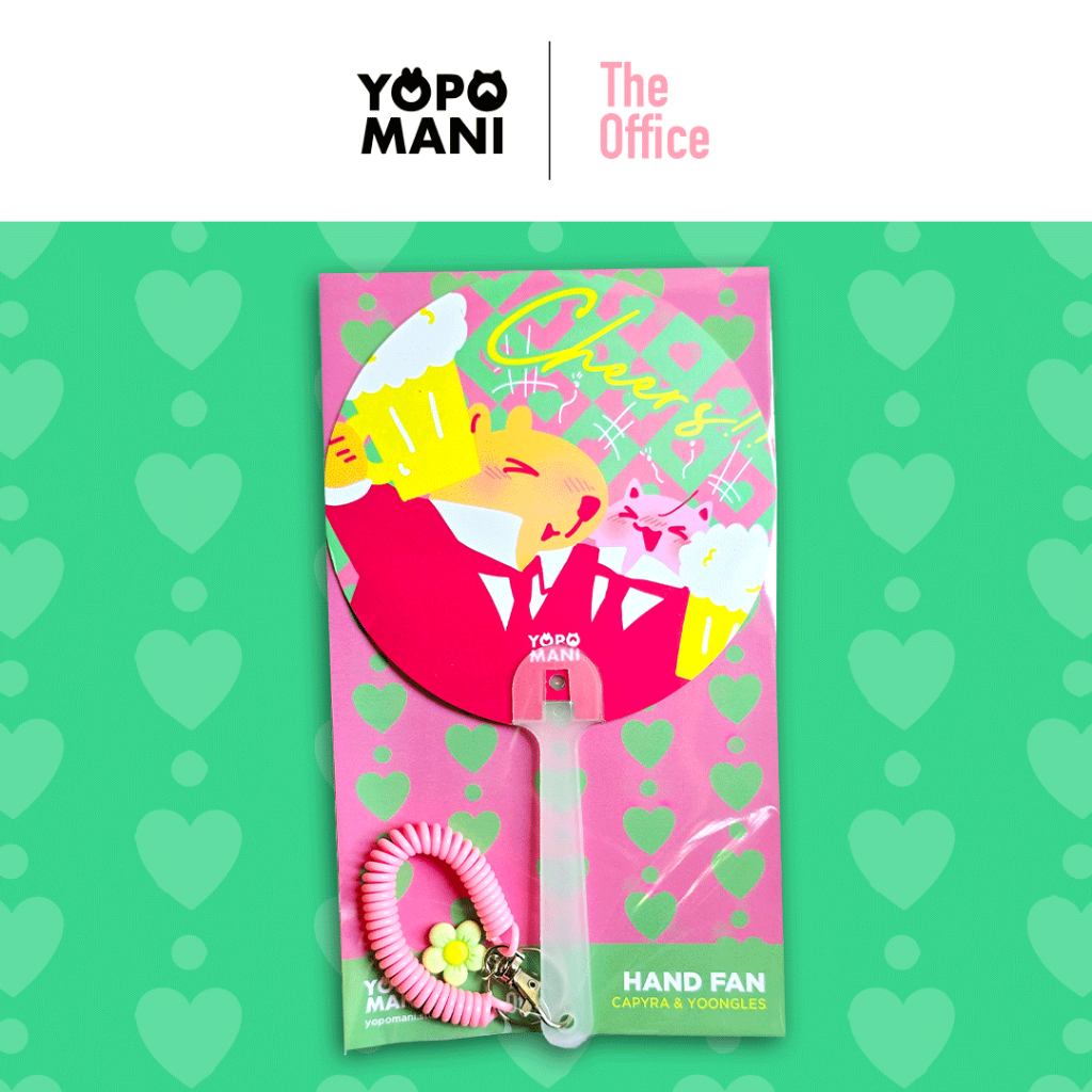 YOPOMANI | Quạt tay con mèo x capybara _ Yoongles x Capyra Hand Fan ...