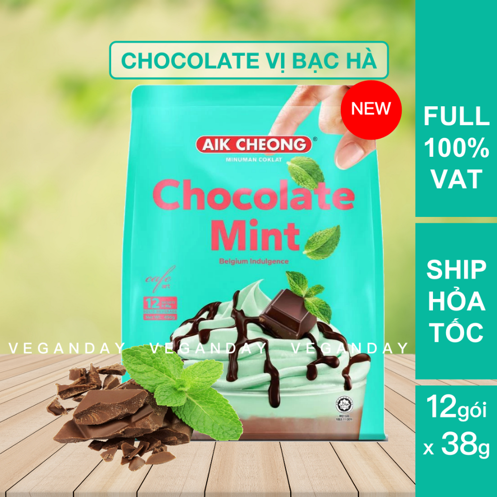 Thức uống Chocolate Bạc Hà - Socola Bạc Hà Gói Tự Pha Aik Cheong - Nhập ...