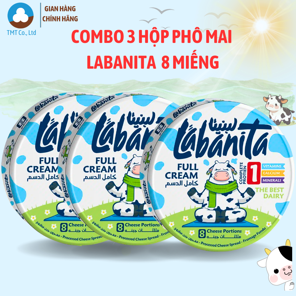 Combo 3 Hộp Phô mai Labanita 8 miếng 120g nhập khẩu Ai Cập | Shopee ...