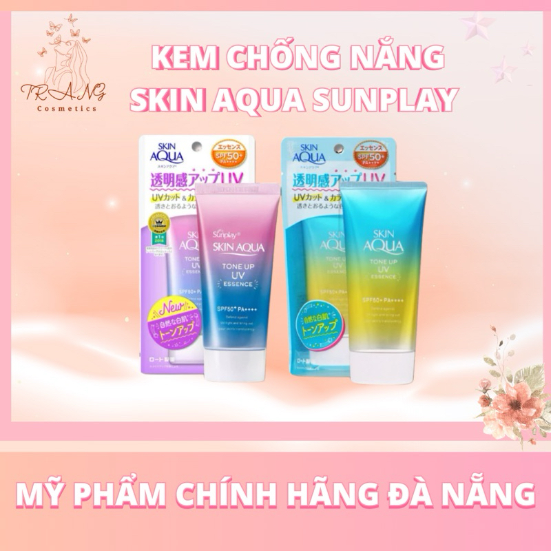 KEM CHỐNG NẮNG Skin Aqua Sunplay Tone Up UV Essence SPF50+ PA++++ nâng tone trắng sáng 80g ...
