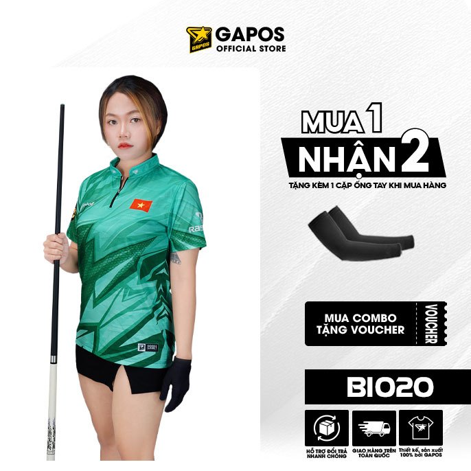 Áo Billiards (#GAPOS) Áo Thi Đấu Billiards Chuyên Nghiệp ,Chất Liệu Vải ...