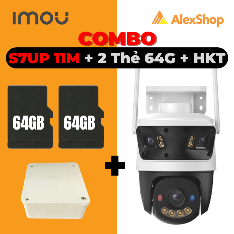 [COMBO 2 THẺ ] Combo Camera Imou S7UP Cruiser Triple + 2 Thẻ 64G + HKT ...