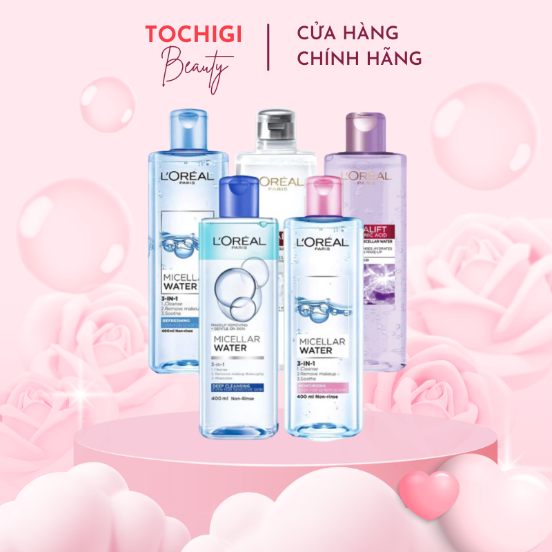 Nước Tẩy Trang L'Oreal Paris 3in1 Micellar Water 95ml - 400ml, Làm Sạch, Dưỡng Ẩm Cho Mọi Loại ...