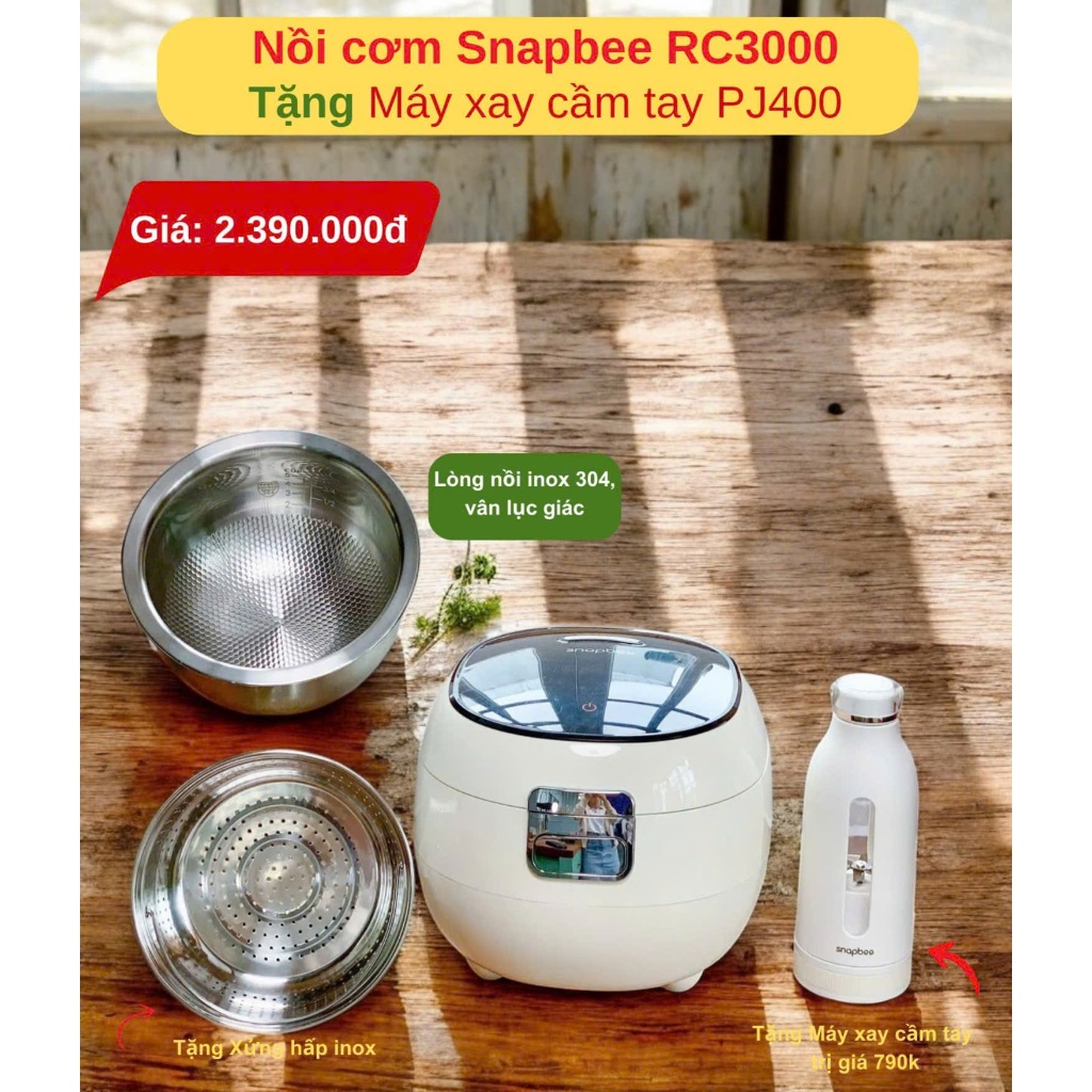 (cải tiến 2025)Nồi cơm snapbee Rc3000 pro creen | Shopee Việt Nam