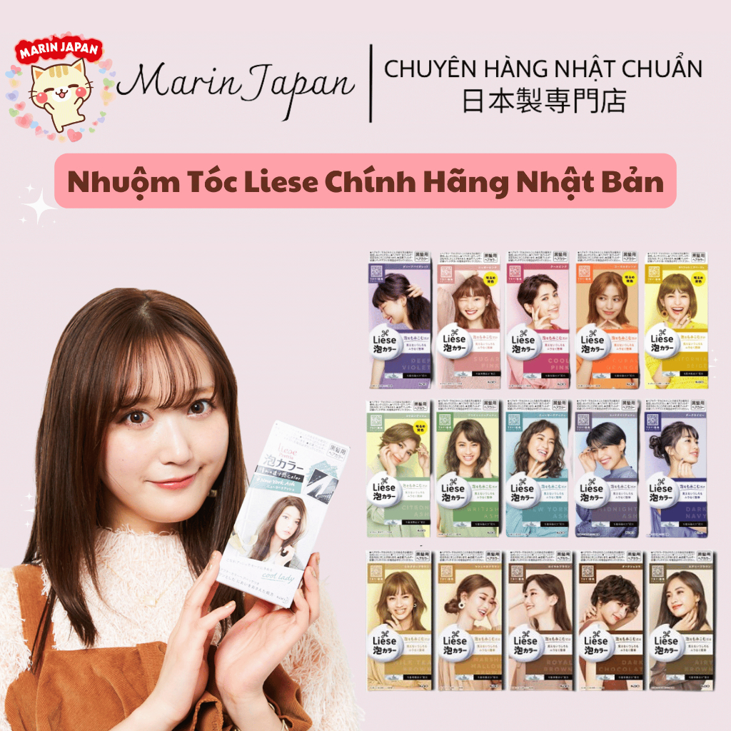 [Mẫu Mới Nhất] Thuốc nhuộm tóc dạng bọt của Kao Liese Prettia Chính ...