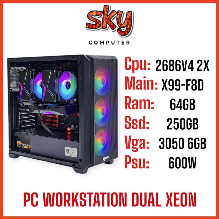 BỘ PC WORKSTATION DUAL XEON E5 2686v4 2X | Shopee Việt Nam