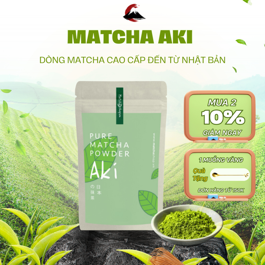 Bột Matcha Aki Nhập Khẩu Chính Hãng Nhật Bản Dùng Trong Trà Đạo, Pha ...