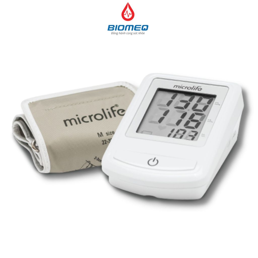 Máy đo huyết áp và nhịp tim Microlife 3NZ1-1P chỉ 1 nút bấm, có cảnh ...