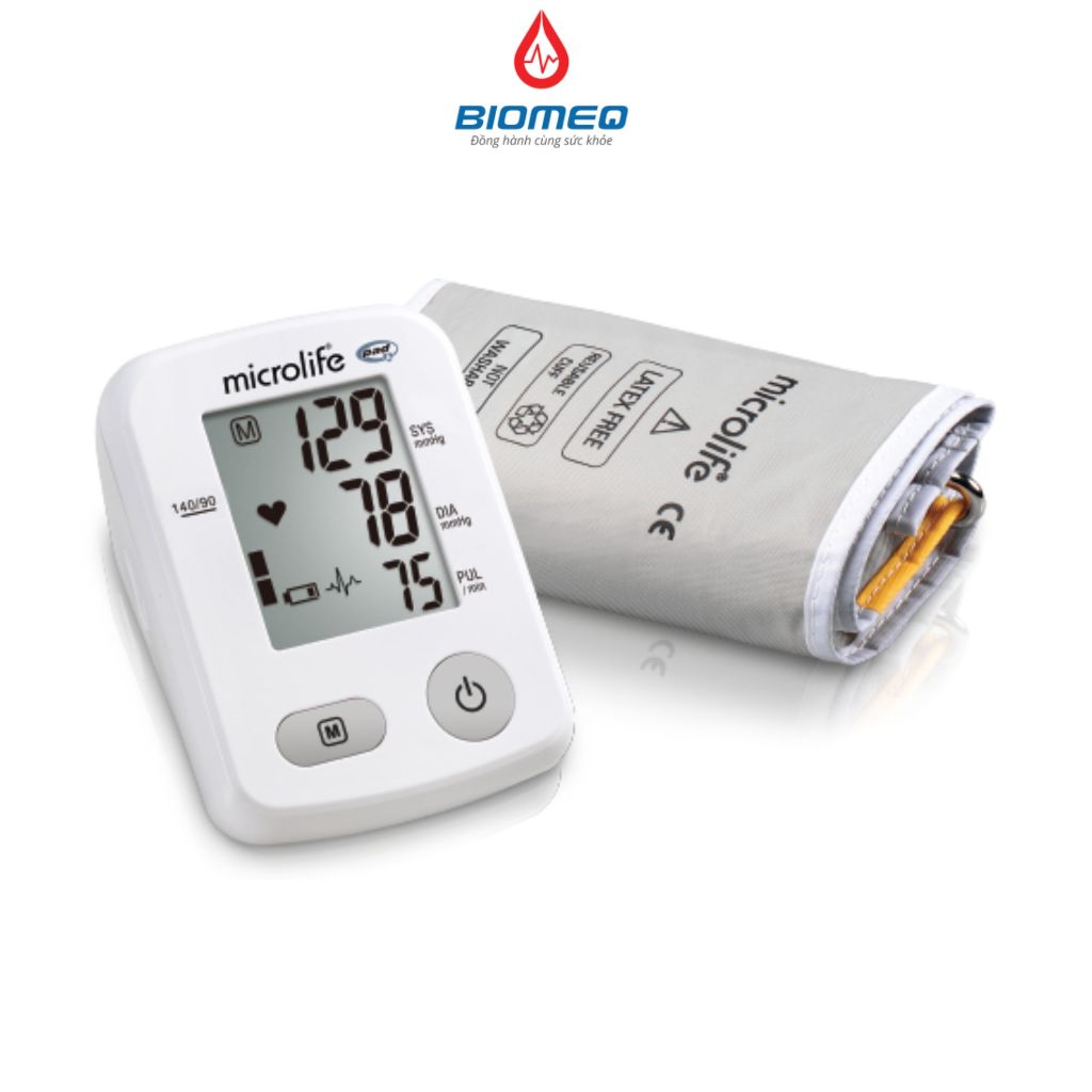 Máy đo huyết áp Microlife điện tử A2 Classic đo nhanh có cảnh báo rối ...