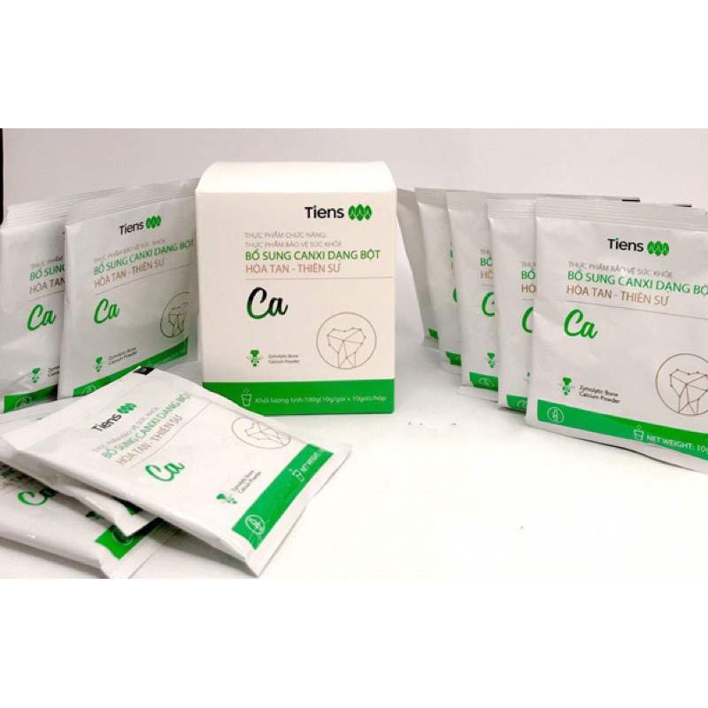 Canxi Tiens Thiên Sư dạng bột hoà tan giúp bổ sung canxi hữu cơ (10 gói ...