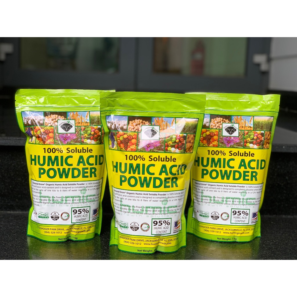 Phân bón Humic Mỹ chính hãng Diamond Grow Humi[K] dạng bột - gói 1 Kg ...