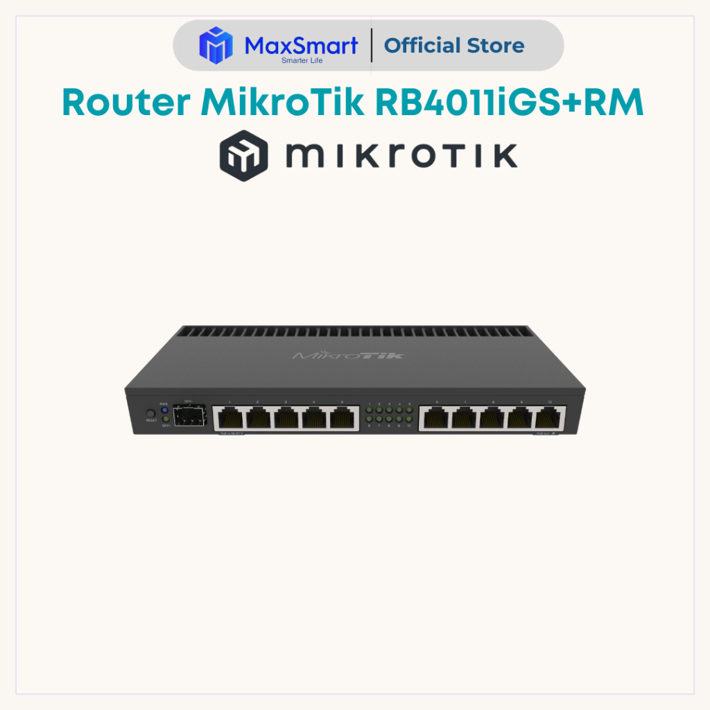 Router MikroTik RB4011iGS+RM – thiết bị cân bằng tải 350 User | Shopee ...