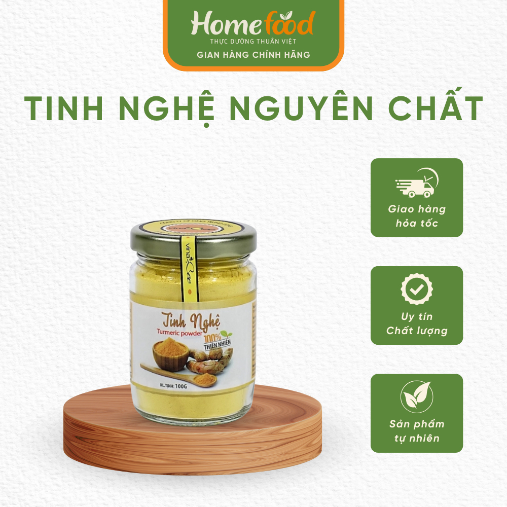 Tinh bột nghệ nguyên chất Vinabee 100g - Dinh dưỡng vàng cho sức khỏe ...
