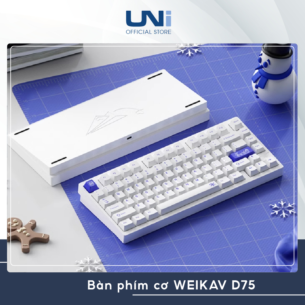 BÀN PHÍM CƠ WEIKAV D75 | 3 MODE | LED RGB | HOTSWAP 5 PIN | PIN 4000 ...