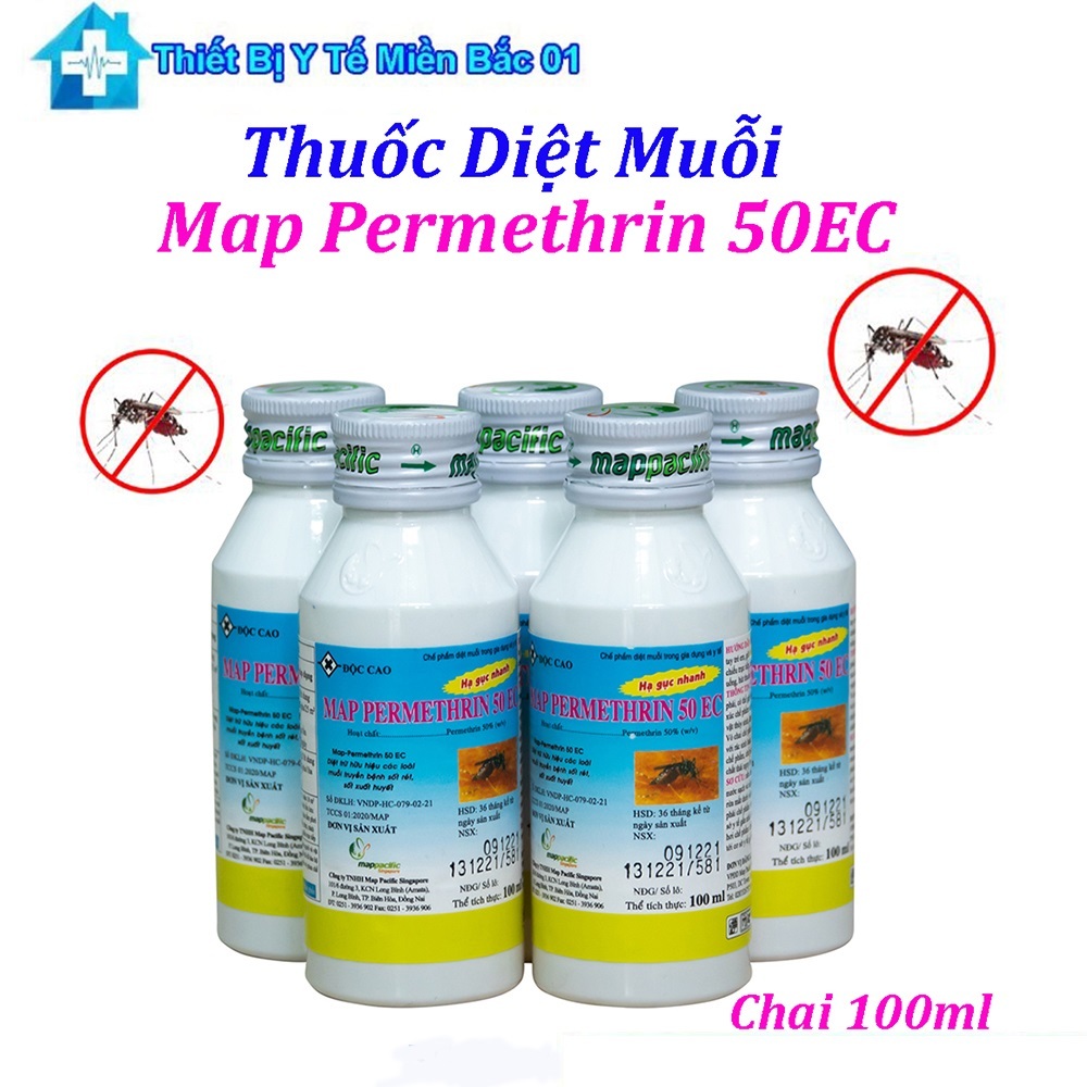 Thuốc Diệt Muỗi Map Permethrin Pacific 50EC Chai 100ML | Shopee Việt Nam
