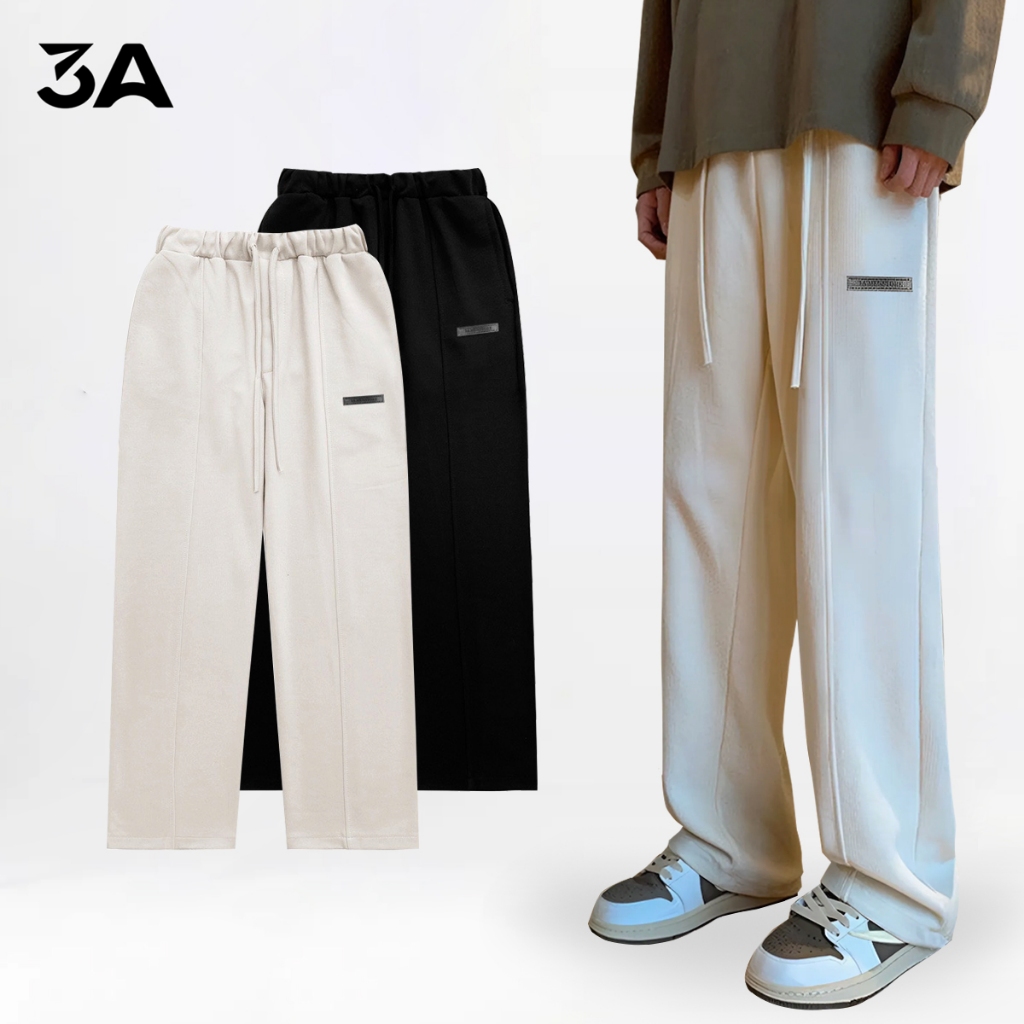 Quần ống suông Elasti chống nhăn tuyệt đối, quần UMI form wide fit | 3A ...