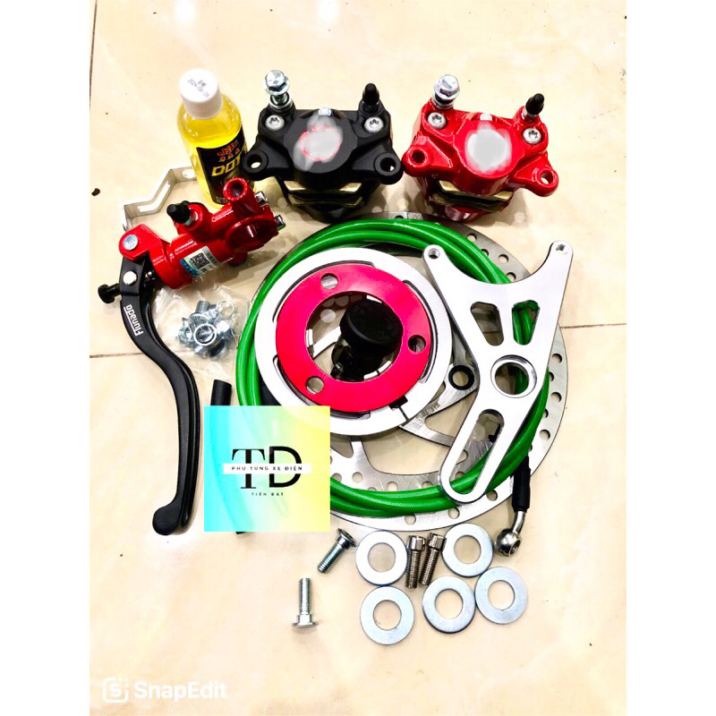 (tặng dầu) full combo phanh đĩa kèm tay phanh folamdo (tặng ốc long đền) | Shopee Việt Nam