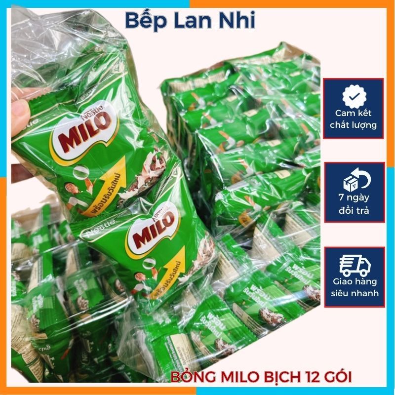 Bỏng Bim bim ngũ cốc milo Thái bịch 12 gói gói giàu dưỡng chất - Snack ...