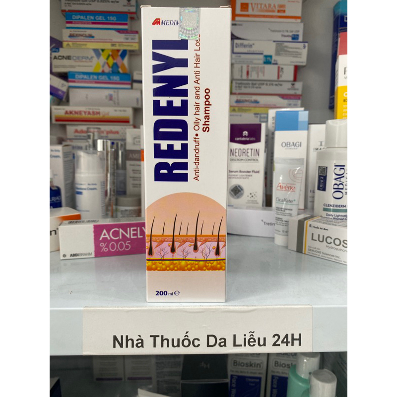 Dầu gội Redenyl Medimar dùng để giảm gàu, viem da tiết bã nhờn, ngăn ...