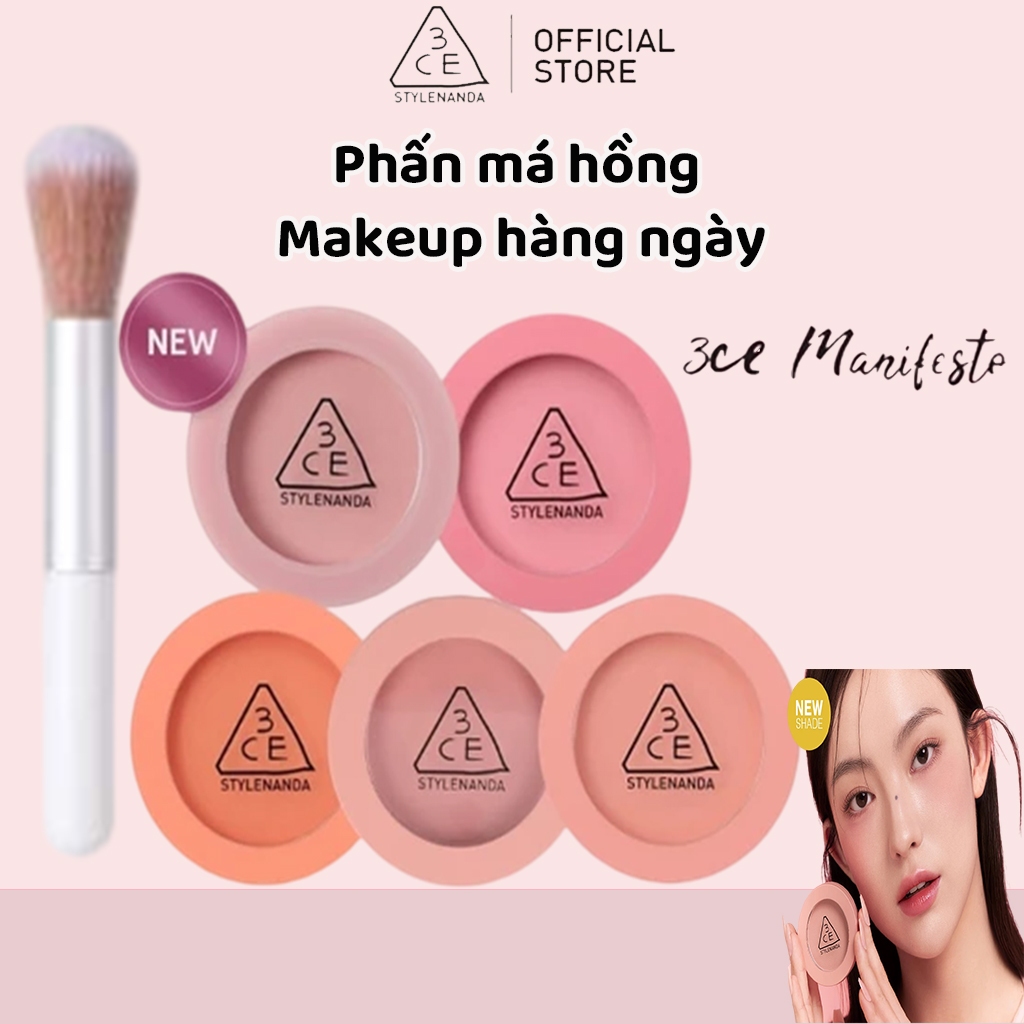 [3CE Chính hãng] Phấn Má Hồng 3CE Mood Recipe Face mono pink Blush ...