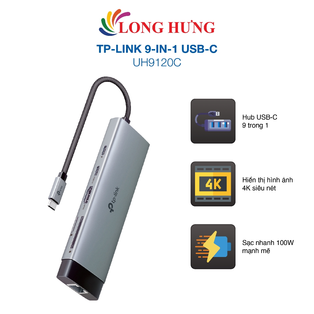 Cổng chuyển đổi TP-Link 6-in-1 USB-C UH6120C - Hàng chính hãng | Shopee ...