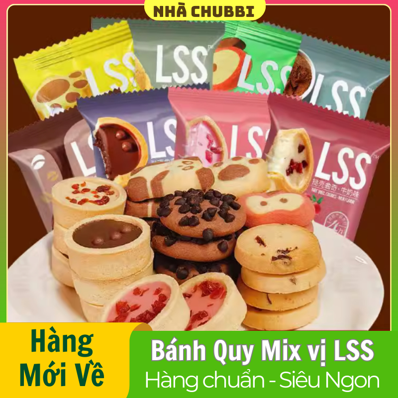 Bánh Quy Bơ Sữa LSS Mix Vị - Bánh Quy LSS Socola Sữa Chua Việt Quất ...