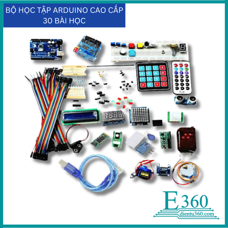 Bộ Học Tập Arduino Nâng Cao E360 Gồm 30 Bài Học - Lập Trình, Điện Tử ...