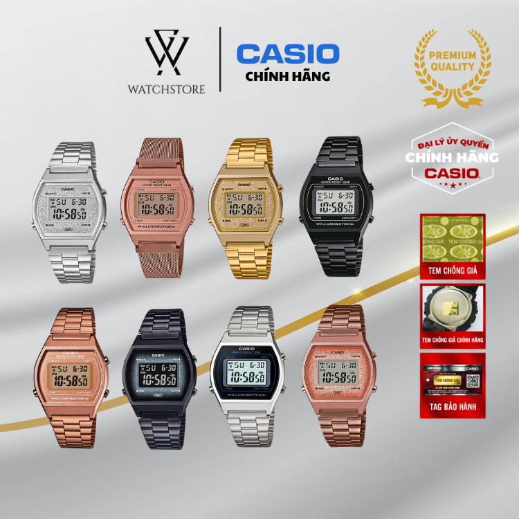 Đồng Hồ Điện Tử Unisex Casio Series B640 Trẻ Trung Mặt Kính Nhựa 35mm ...