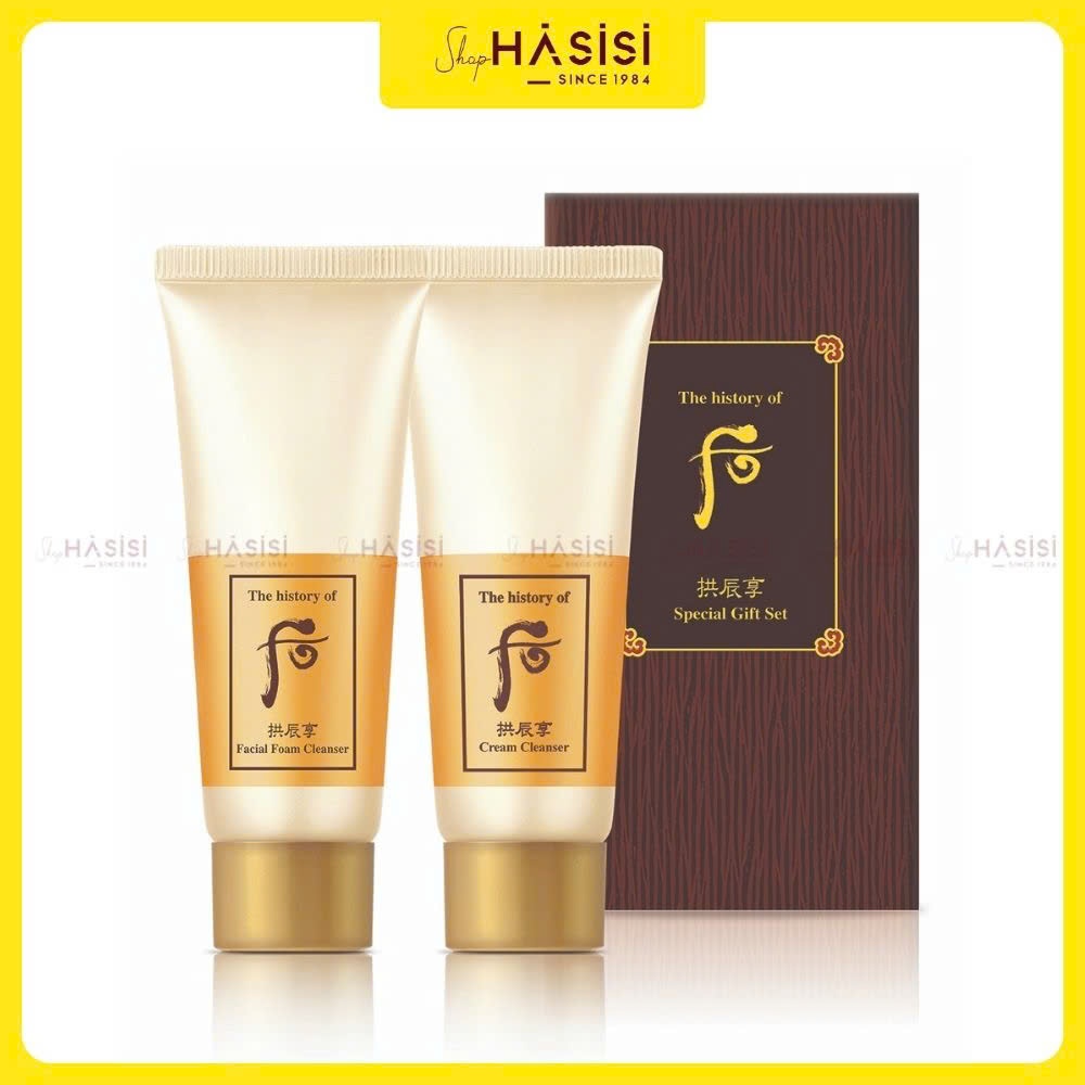 Set WHOO - Special Gift Kit (1 SRM 40ml + 1 Kem Tẩy Trang 40ml) | Shopee Việt Nam